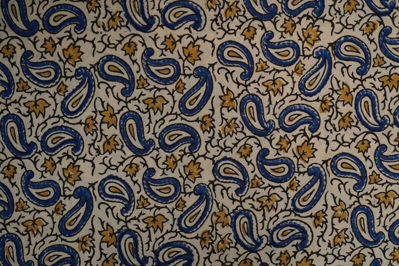 natural ajrak block print – kamakhya fabrics